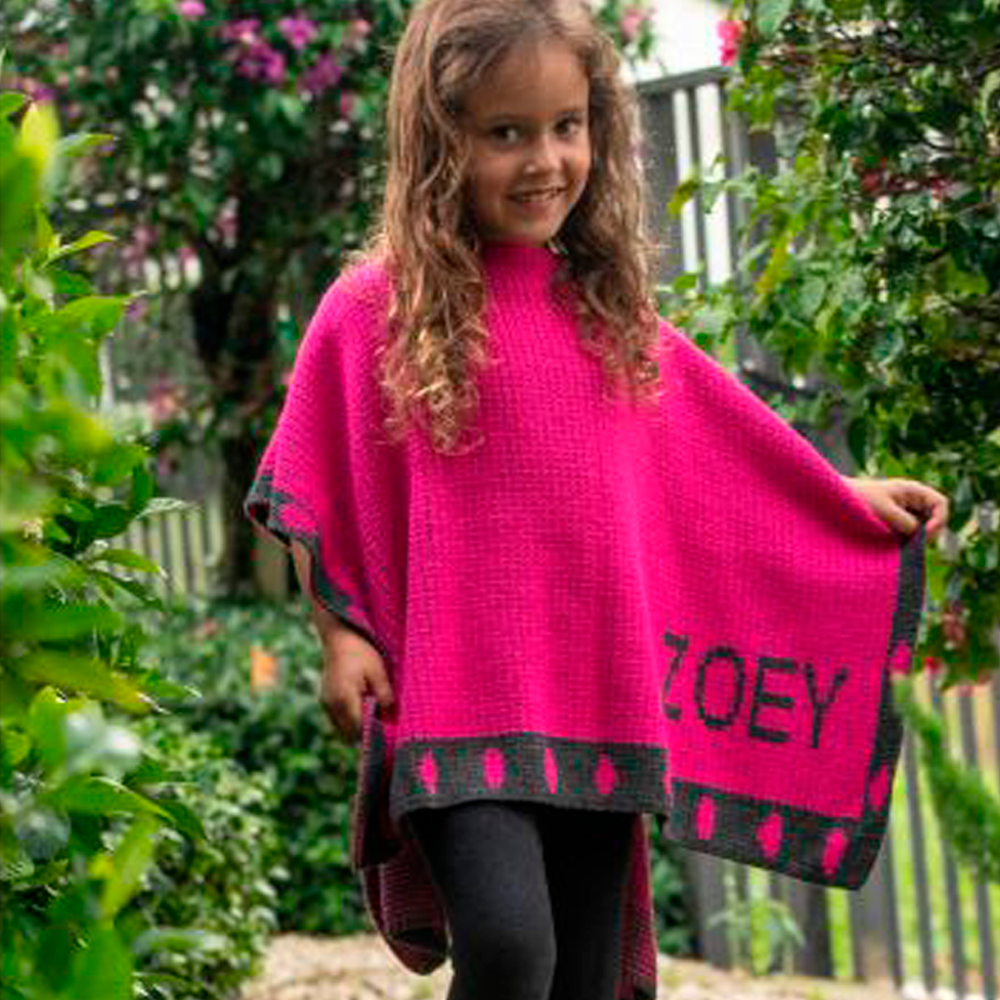 Kids Polka Dot poncho - Butterscotch Blankees – Butterscotch Blankees