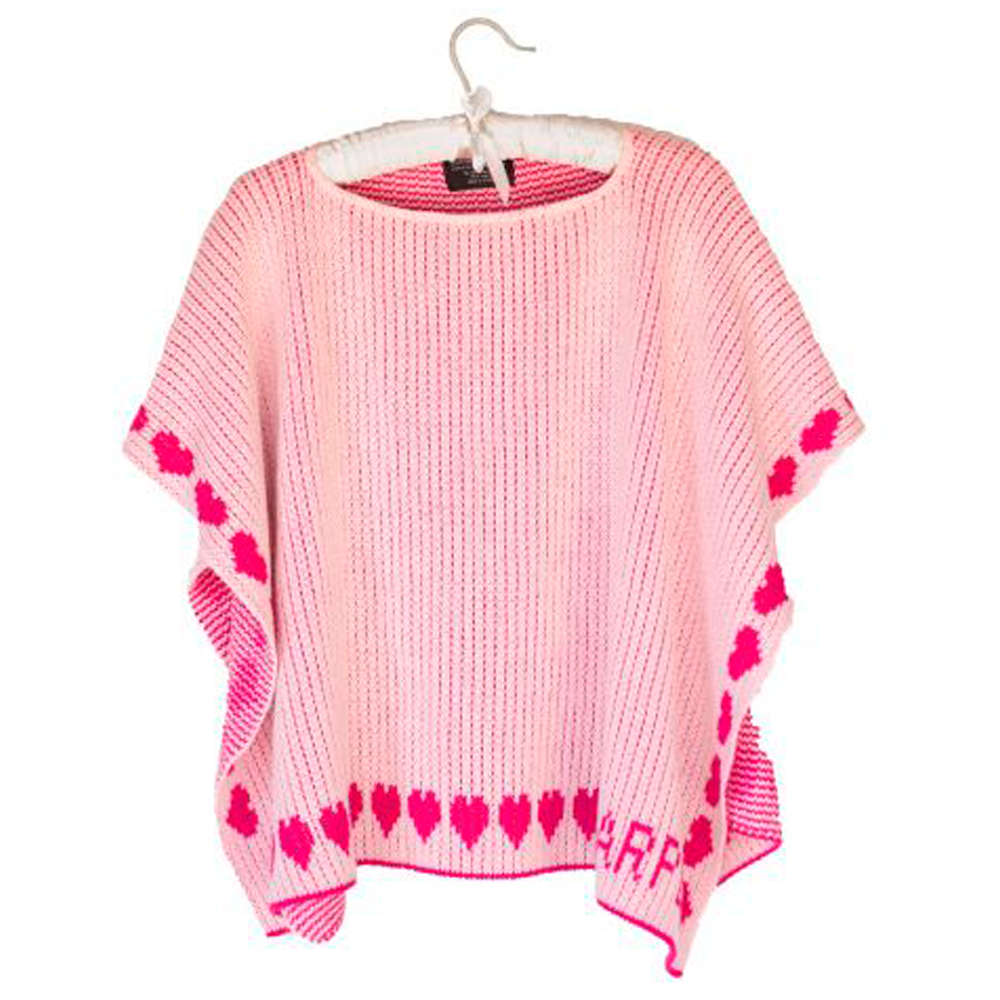 Kids String of hearts poncho - Butterscotch Blankees – Butterscotch ...