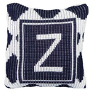 Modern Chrisscross & Initial Pillow - Butterscotch Blankees ...